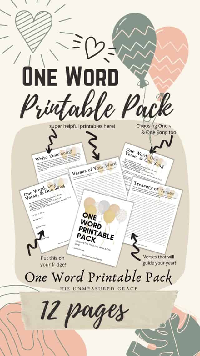 Why Choose a Hyphenated One-Word for the New Year - His Unmeasured Grace