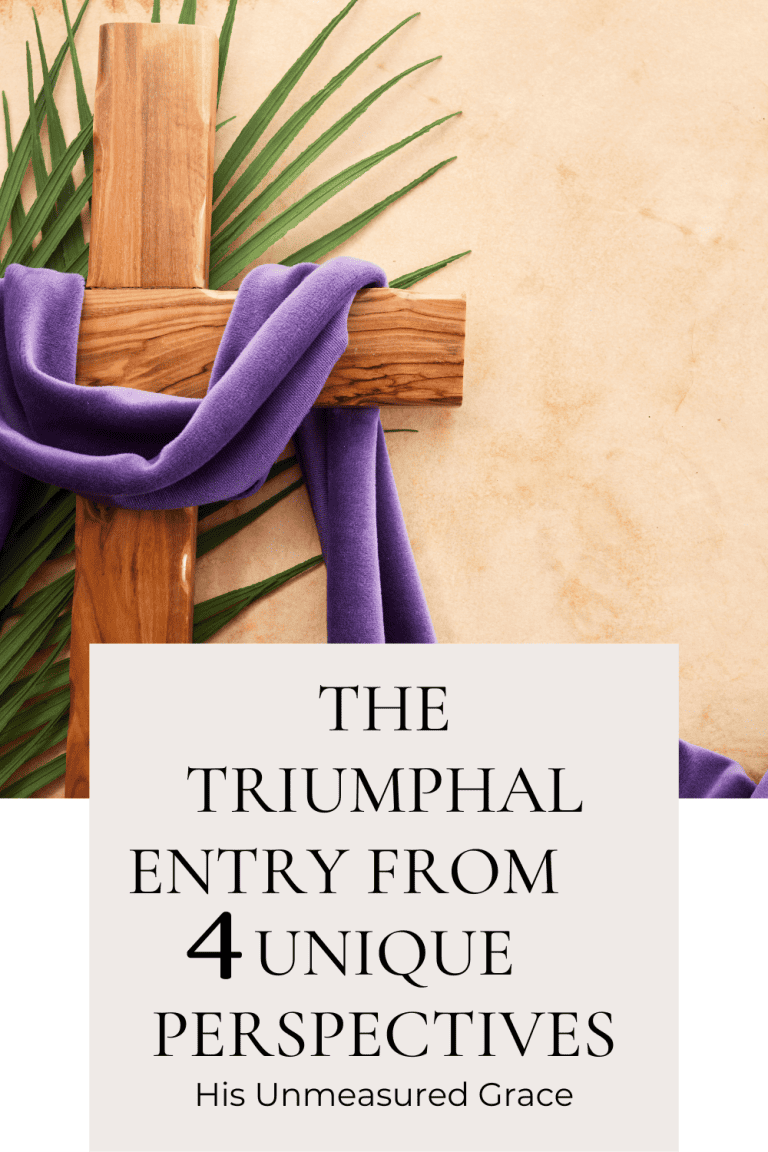 The Triumphal Entry from 4 Unique Perspectives - His Unmeasured Grace