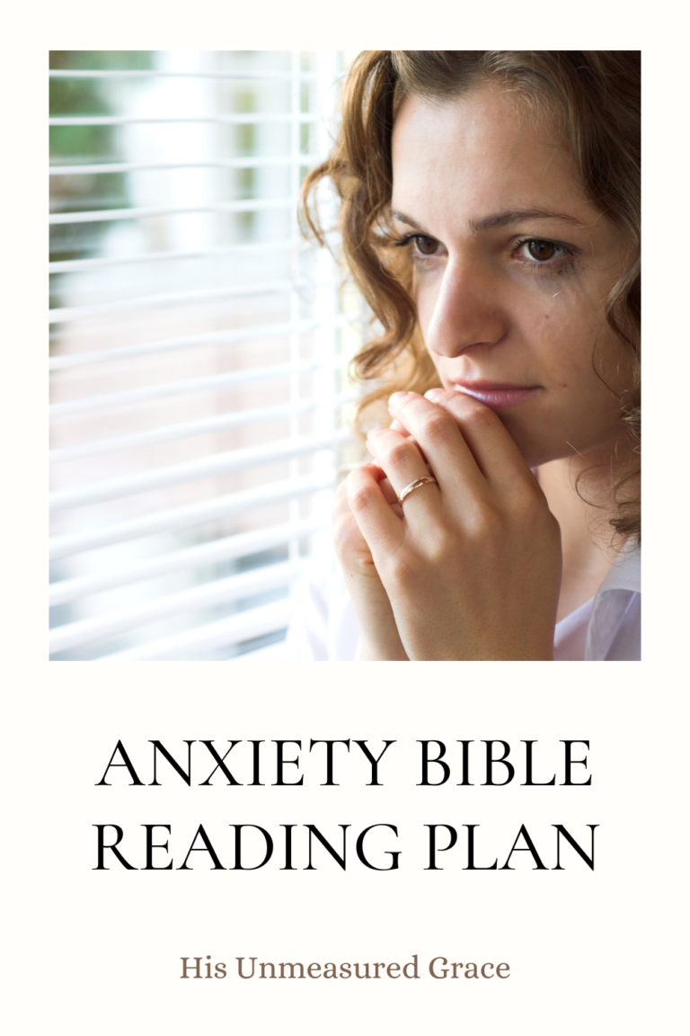 Hope in Anxiety Bible Reading Plan - His Unmeasured Grace